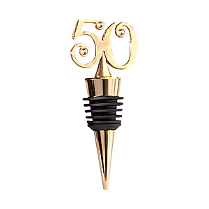 Fashioncraft Golden-50 Wine Bottle stoppers, One Size, Yellow