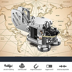 Mini CW Key Automatic Morse - Radio HAM Send Telegram Double Paddle Morse Code Key with Stainless Steel Body Three Neodymium Magnets Base