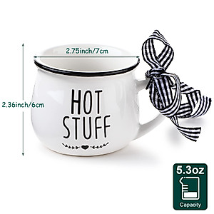 Patelai Espresso Cup, 5 Ounces Mini Coffee Mug Set, Christmas Gift for Women Mom Coffee Lover Farmhouse Coffee Bar Tiered Tray Decor Birthday Housewarming Gift (Classic Style)