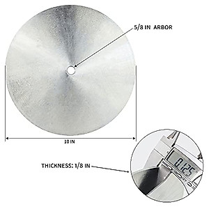 EMILYPRO Table Saw Balance Blade & 10" Sanding Disk & Calibration with 5/8" Arbor - 1pcs