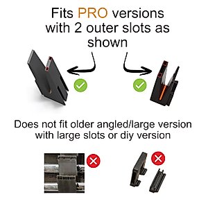Identification labels compatible with toolbox widget vertical PRO wrench holders (SAE set, Black)