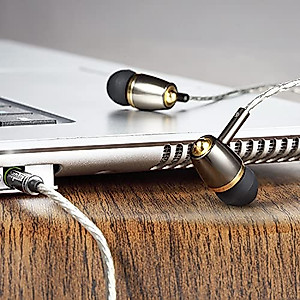 sephia SP1020 Earbuds in Ear Headphones Wired Earphones with Tangle Free Cord Case HD Bass Noise Isolating Ear Buds 3.5 mm Plug