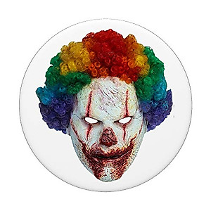 Horror Scary Halloween Face Mask Clown Design Gift PopSockets PopGrip: Swappable Grip for Phones & Tablets