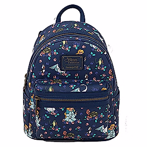 Loungefly Swan Princess and friends AOP Limited Edition Double Strap Handbag