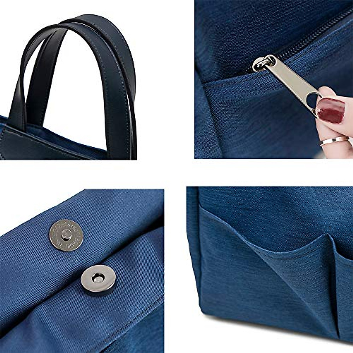 Baby Diaper Caddy Bag - Diaper Caddy Tote Baby Stroller Bag Nursery Storage Bin for Diapers, Wipes & Toys Mini Diaper Bag With Stroller Hooks (Beige)