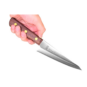 Seki Japan Tomihide Japanese Professional Boning Knife Traiangle Type, 150 mm (5.9 inch), Japanese Stainless steel Kitchen Cutlery, Chef Knives with Wood Handle for Home Kitchen & Restaurant