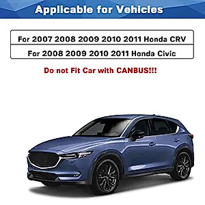 Fiegromech Radio Stereo Wiring Harness Replacement for Honda CRV 2007-2011 and Honda Civic 2008-2011, 16 Pin ISO Car Radio Power Speaker Cable with Antenna Adapter