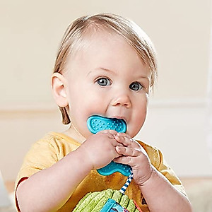 Skip Hop Bandana Buddies Baby Activity and Teething Toy with Multi-Sensory Rattle and Textures, Puppy