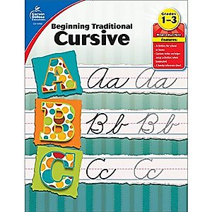 Beginning Traditional Cursive Handwriting Workbook for Kids, Handwriting Practice for Cursive Alphabet and Numbers (Learning Spot)