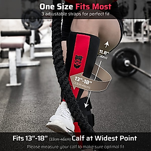THEFITGUY Rope Climbing Shin Guards, 7mm Extra Padded Adjustable Sleeves for Rope Climbing, Box Jumps, Minimizing Rope Burns & Box Hits, EasyWear, No Need To Take Off Shoes, Wear On Skin, Pants (Pair)