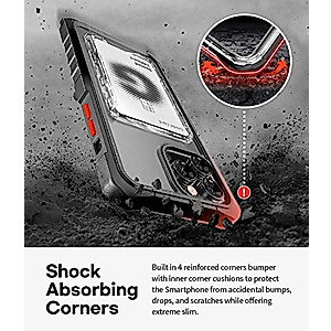 GOOSPERY Z Bumper Case with Strap and Magnetic Card Holder with Magsafe Shock Absorbing Dual Layer Structure TPU Edge Crystal Clear PC Cover with Shoulder Strap, Clear