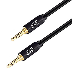 Aux Cable,SHD 3.5mm Audio Cable Aux for Car Auxiliary Audio Stereo Cable 3.5mm Cord Premium Sound Dual Shielded with Gold Plated Connectors-3Feet