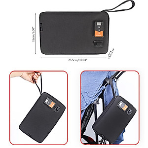 DURASIKO Portable USB Car Wipes Heater Warmer with Digital Display Screen,5V/10W Baby Wipes Thermostat Heating Bag,Heating Temperature Adjustable,Up to 80Pcs Wipes Capacity,for Car/Home/Travel/Camping