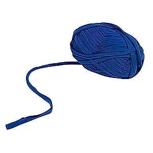 T Shirt Yarn, Tshirt Crochet Yarn for Crocheting Bag/Craft Project/Home Decor, 3.3oz/100g, 30yds/27m with Polyester Spandex Blend Stretch Fabric (Royal Blue)