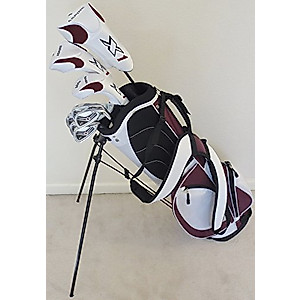 Ladies Complete Golf Set for Petite Women 5'0" to 5'5" Tall Complete Driver, Fairway Wood, Hybrid Irons, Putter, Clubs & Stand Bag