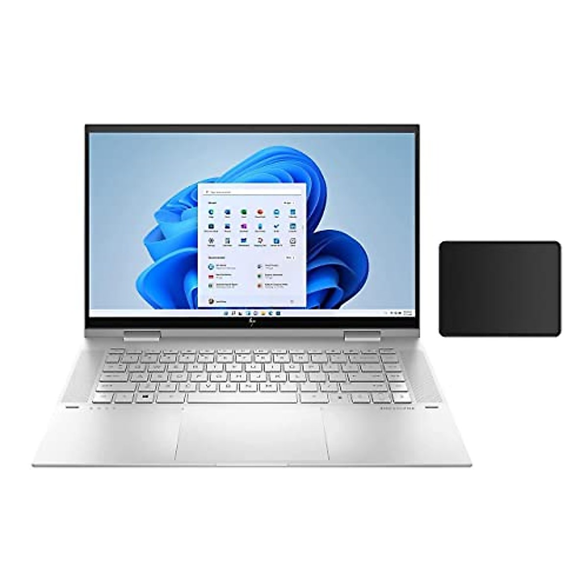 2022 HP Envy X360 2-in-1 15.6" FHD Touch-Screen Laptop | 11th Generation Intel Core i5-1155G7 | 16GB DDR4 | 512GB SSD | Backlit Keyboard | Fingerprint | Windows 11 | with Mouse Pad Bundle