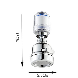 WXKN Stainless Steel Booster Faucet Filter, Splashproof Nozzle for Kitchen Bathroom