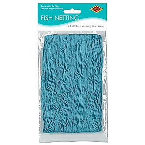 Fish Netting (turquoise) Party Accessory (1 count) (1/Pkg)