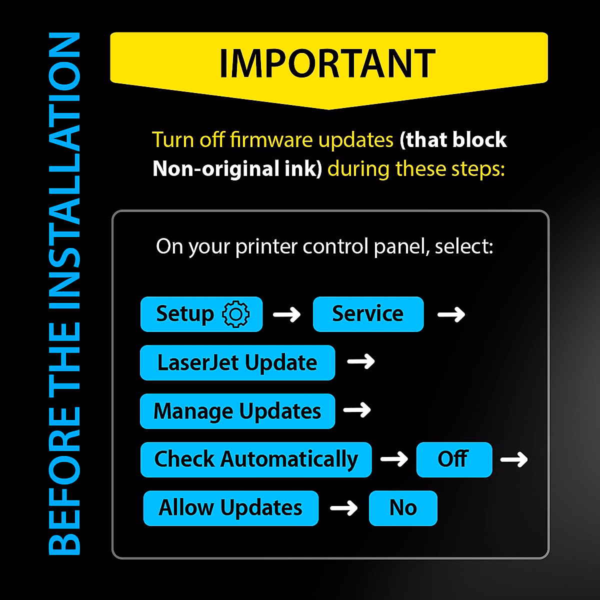Smart Ink Compatible Toner Cartridge Replacement for HP 206A 206 A with Built-in Chip to use with MFP M283fdw M283cdw M255dw M255nw