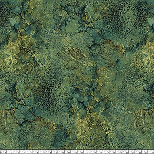 Green, Brown, Quartz Design, Fabric, 100% Cotton, Stonehenge Gradations II, Pine Ridge, Northcott, 26756-78, by The Yard