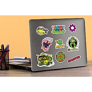 Teenage Mutant Ninja Turtles TMNT Variety Mix 50ct Vinyl Large Deluxe Stickers Variety Pack - Laptop, Water Bottle, Scrapbooking, Tablet, Skateboard, Indoor/Outdoor