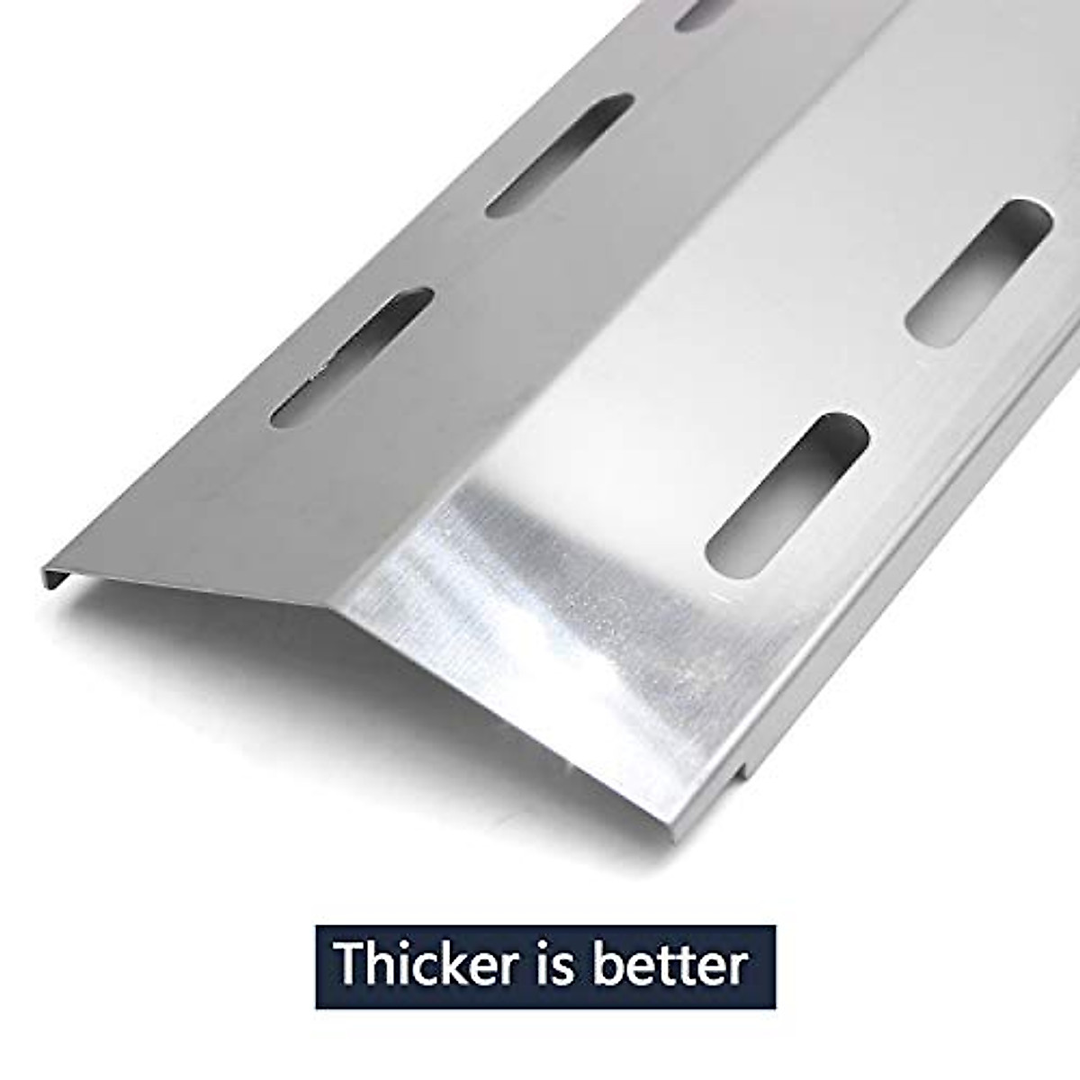 Hongso Heat Tent Plate Shield Replacement for Ducane 30400042, 30400043 Gas Grill, 16 7/8 Inch Stainless Steel Flavorizer Bar Burner Cover 30500701 30500097 (5-pack)