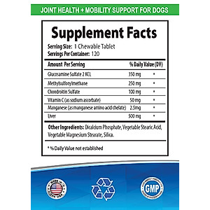 HAPPY PET VITAMINS LLC Joint Supplement for Dogs - Dog Hip and Joint Health - Stiff Joint Solution - LUBRICATES Joints - Vet Approved - Dog Liver Treats - 3 Bottles (360 Treats)