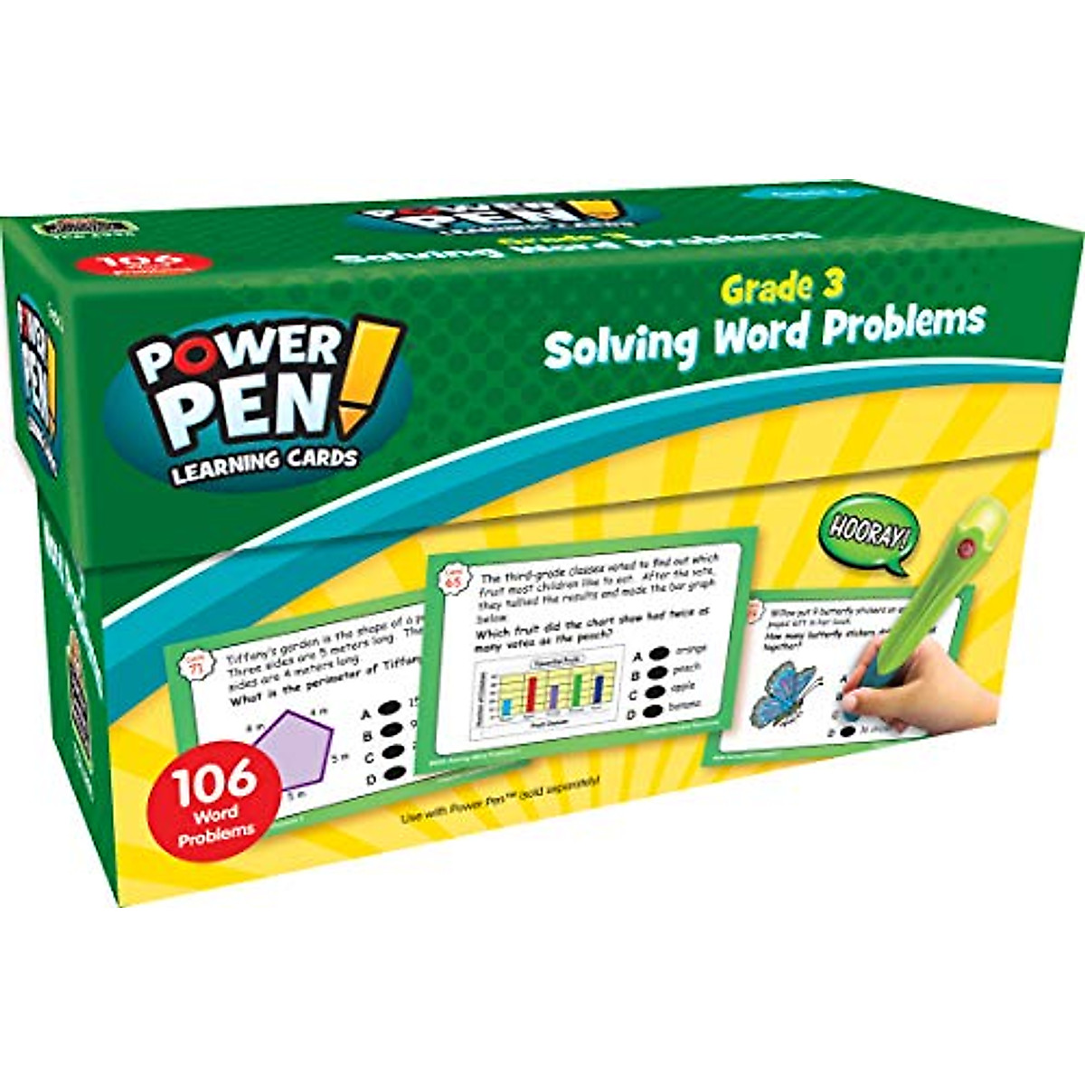 Teacher Created Resources Power Pen Learning Cards: Solving Word Problems Grade 3 (6998) Medium
