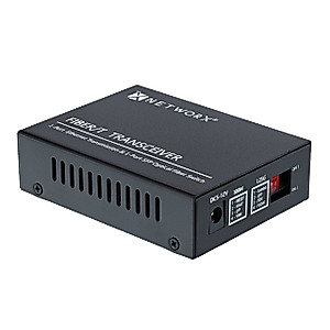 Networx® Gigabit Ethernet Fiber Media Converter - UTP to 1000Base-SX - LC Multimode, 5...