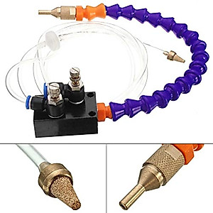 YWY Upgrade Version Mist Coolant Lubrication Spray System for Metal Cutting Engraving Cooling Sprayer Machine for Air Pipe CNC Lathe Milling Drill