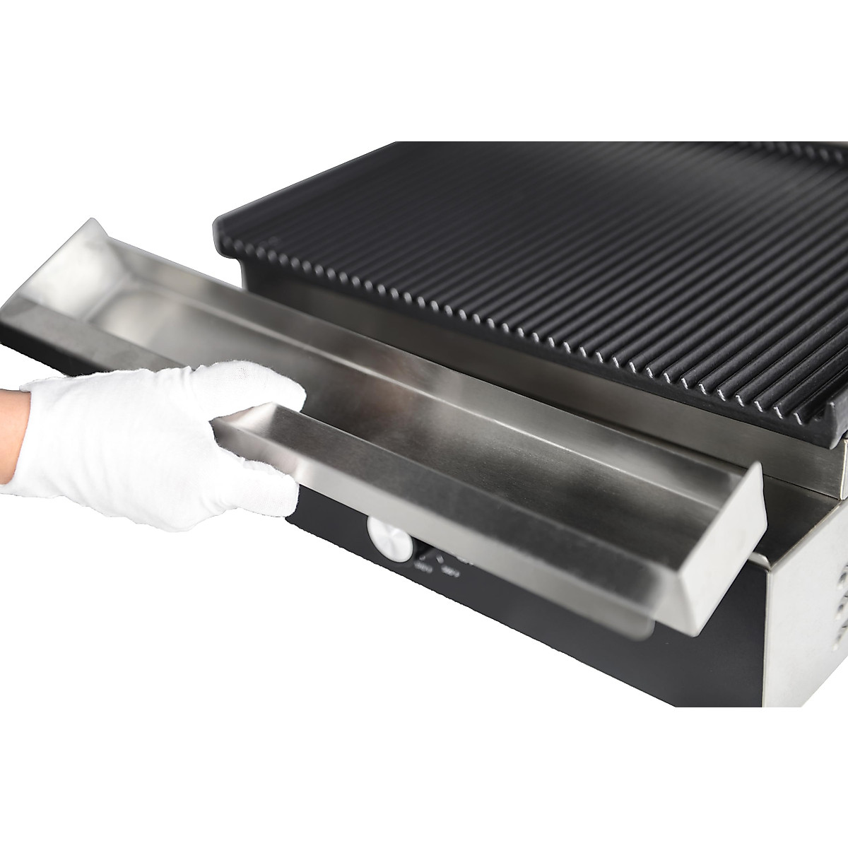 EASYROSE Panini Press Sandwich Maker 6 Slice Commercial Sandwich Press Grill, Electric Panini Maker with 15"x11" Non-Stick Iron Plate, 32-572°F Temp Control Indoor Grill for Steak, 1800W (CPG-175)