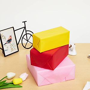 Bobobag 150 Sheets Colored Tissue Paper, 20X14 inch Christmas Tissue Paper for Gift Bags, Red Green Yellow White Black Gift Wrapping Paper(25 Colors)