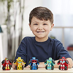 Transformers Playskool Heroes Rescue Bots Academy Mini Bot Racers Converting Robot Toy 5-Pack, 2-Inch Collectible Toy Cars (Amazon Exclusive)