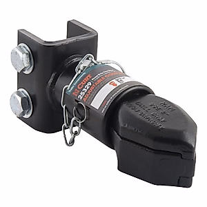 CURT 25329 Channel-Mount Adjustable Trailer Coupler, 2-5/16-Inch Hitch Ball, 12,500 lbs