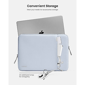 tomtoc 360° Protective Laptop Sleeve for 13-inch New MacBook Air M4/A3240 2025, M3/A3113, M2/A2681 M1/A2337 A2179 A1932, 13-inch MacBook Pro M2/A2686 M1/A2338, Water-Resistant Computer Case Bag