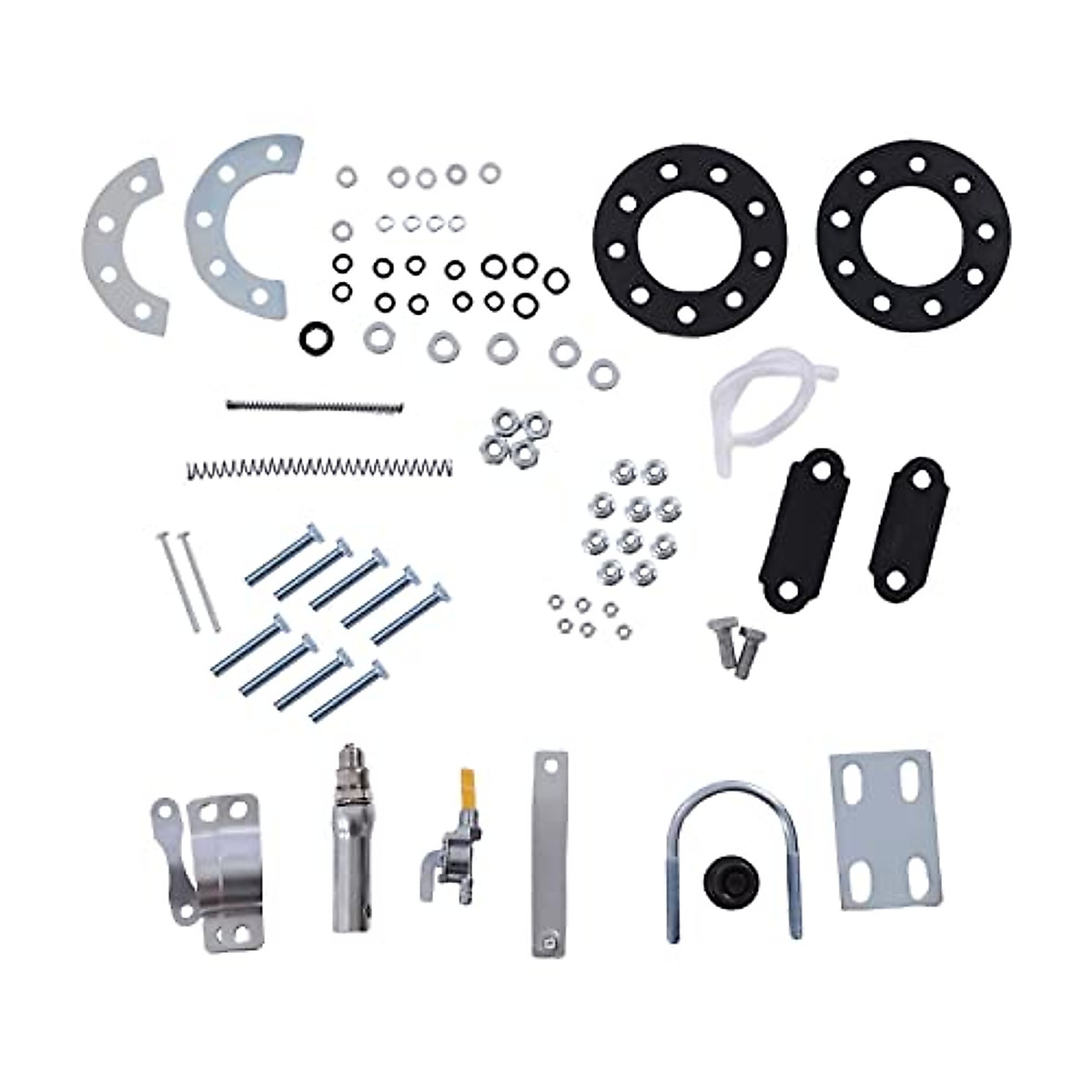 Futchoy 100cc 2-Stroke Bicycle Gasoline Engine Motor Kit Single Cylinder Air-Cooled Hydraulic Handle Motorized Bicycle Gas Engine Motor Kit for Bicycle Over 21 Inches Black