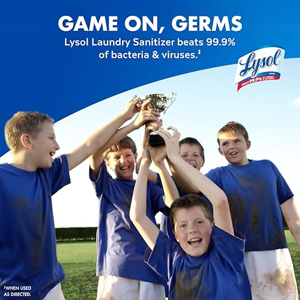 Lysol Sport Laundry Sanitizer Additive, Sanitizing Liquid for Gym Clothes and Activewear, Eliminates Odor Causing Bacteria, 90oz