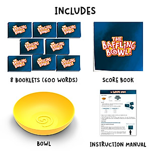 Baffling Bowl - Hilarious 600 Cards Guessing Game for Kids, Teens & Adults, Fun, Bonding for Friends & Family, Challenges for Game Nights, Parties, Gifts for Ages 10, 11, 12, 13 and Up, Players 4+