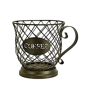 Boston Warehouse Coffee Mug Kup Keeper, Storage Basket
