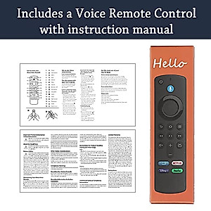 Voice Remote (3rd Gen) Compatible with Fire TV Stick 4K, Fire TV Stick (2nd & 3rd Gen), Fire TV Cube (1st & 2nd Gen), Fire TV (3rd Gen), Fire TV Stick Lite, 2021 Release