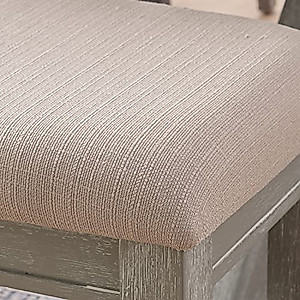 Powell Turino Dining Bench, White, 60" x 15-3/4" x 19-7/8"