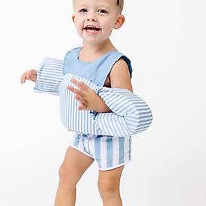 Sisterly Market Swim Shorts - Stripes (age, 3_years, 4_years, Light Blue Stripe)