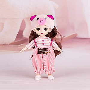 Albrost 6 Inch Princess Mini Doll Clothes, 20 Sets Fashion Doll Outfits for 6inch Small Doll Girl Christmas Birthday Gifts