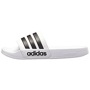 adidas Men's Adilette Shower Slides White/Core Black/White 13