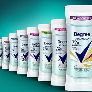 Degree Advanced MotionSense Antiperspirant Deodorant 4 Count 72-Hour Sweat And Odor Protection Sexy Intrigue Antiperspirant Deodorant For Women With MotionSense Technology 2.6oz