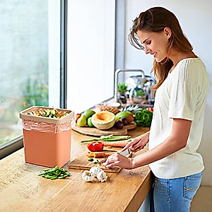 Nicunom 3 Pack Small Trash Can, 1.5 Gallon Plastic Garbage Can Wastebasket Multicolor Trash Can Square Garbage Container Bin for Bathroom, Kitchen, Bedroom, Living Room, Home Office