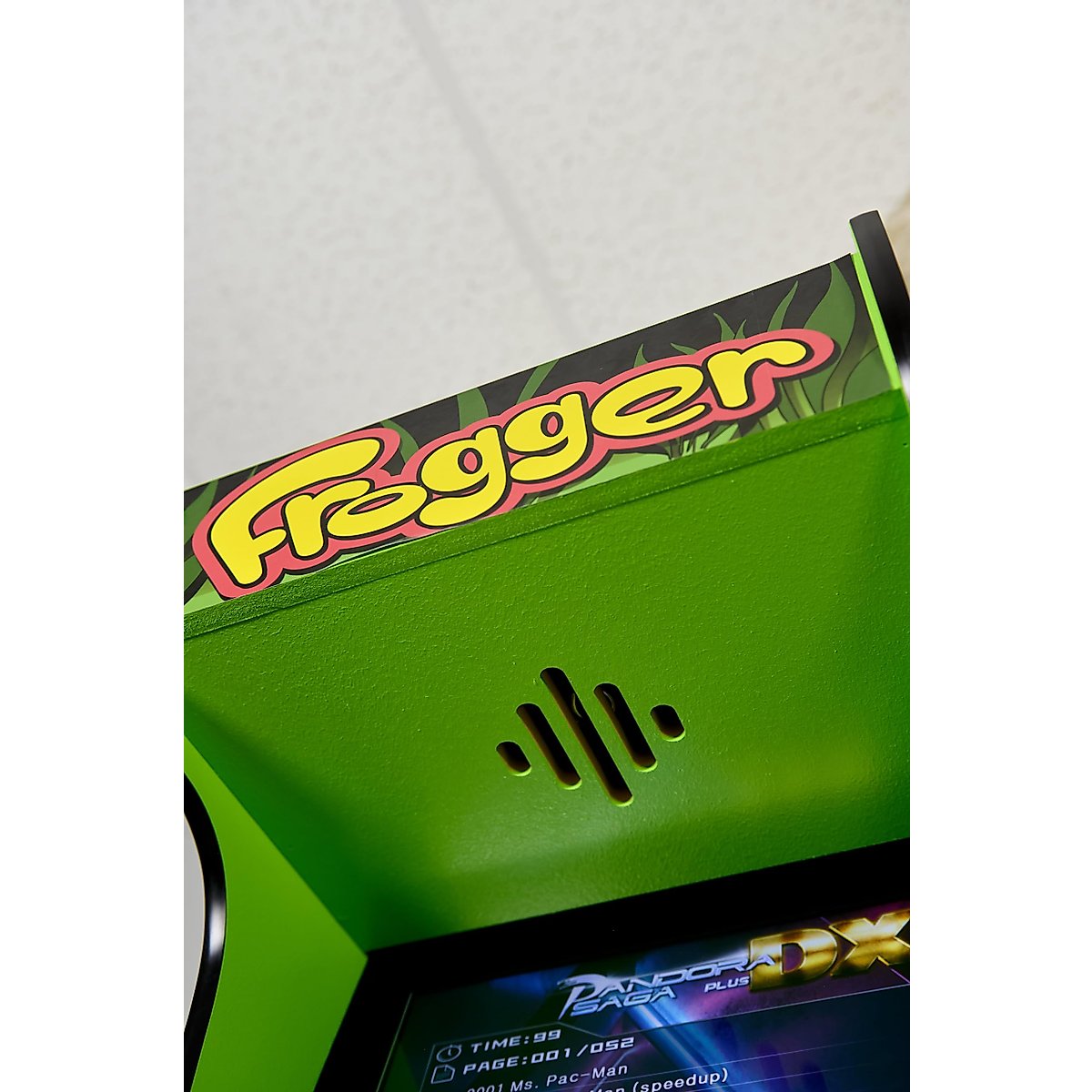 Doc and Pies Arcade Factory Classic Home Arcade Machine - Tabletop and Bartop - 412 Retro Games - Full Size LCD Screen, Buttons and Joystick (Green)