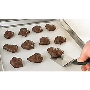 Mercer Culinary Millennia Mini Turner/Spatula, 2.5 Inch x 2.5 Inch Blade, Black Handle