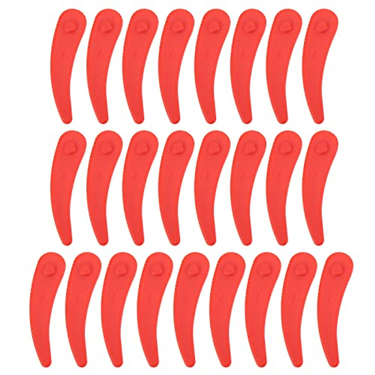 Lawn Mower Blades, Durable, Flexible, Household 25 pcs. Lawn Mower Blades Fast ABS Cut for Garden Red