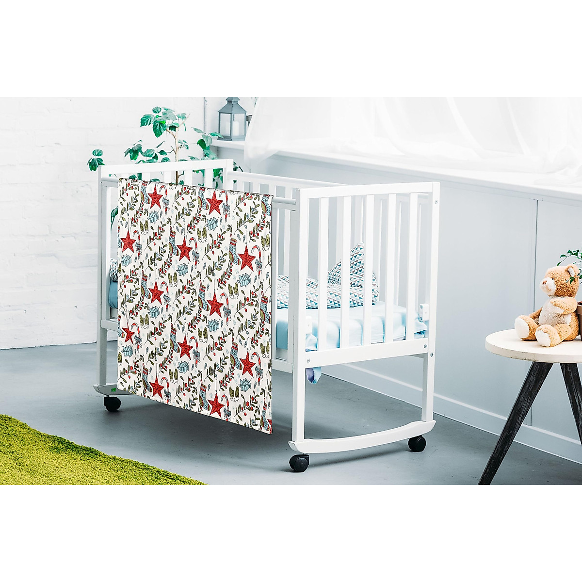 Giggle Angel Halloween Baby Plush Minky Blanket Double Layer with Dotted Backing for Baby Girl or Baby Boy (Halloween 1)